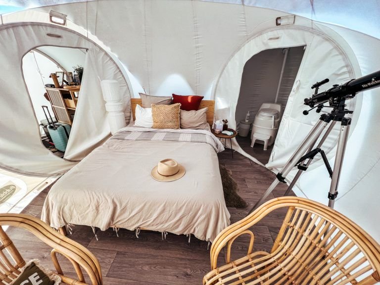 Mirumiru Bubble Tent: Glamping in Tenterfield | Frugal Frolicker